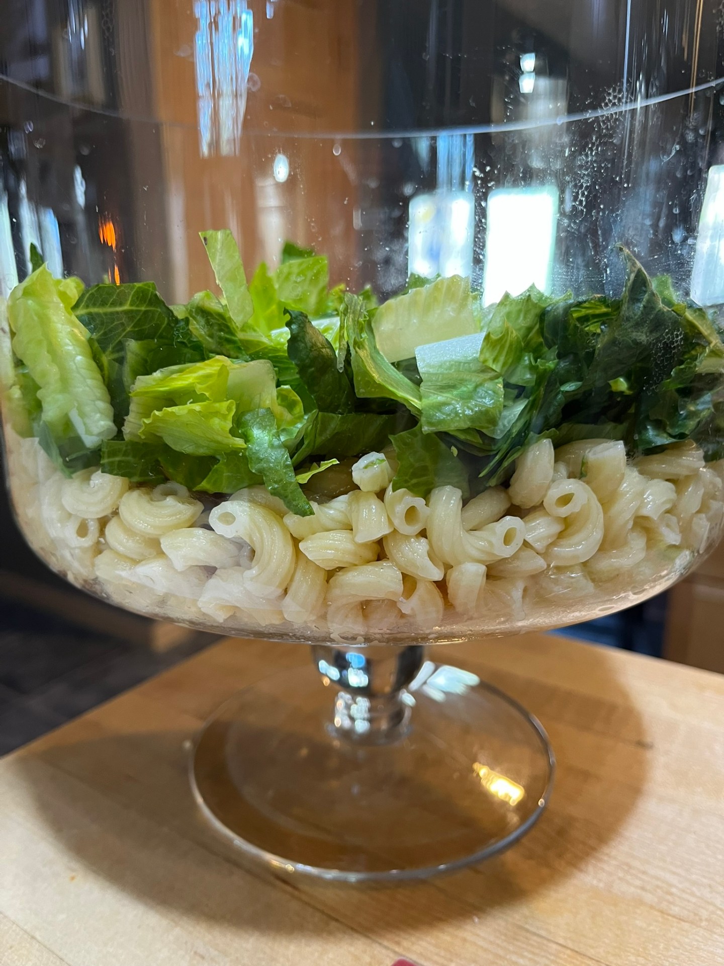 Seven Layer Salad with Pasta, Fancified | The Finnish Dish